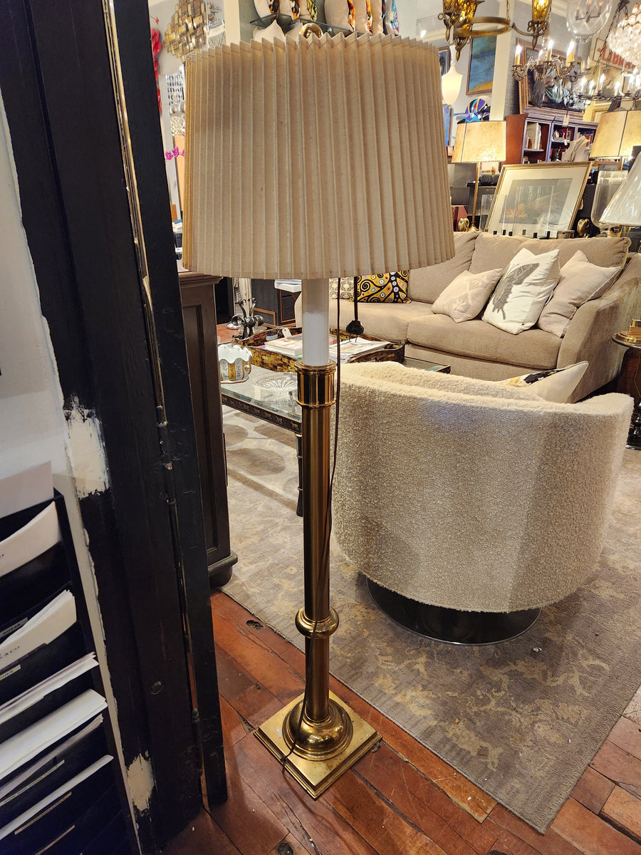 Brass Pillar Floor Lamp – Watson and Co